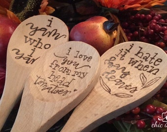 Wooden spoons | Etsy