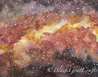 Watercolor galaxy | Etsy