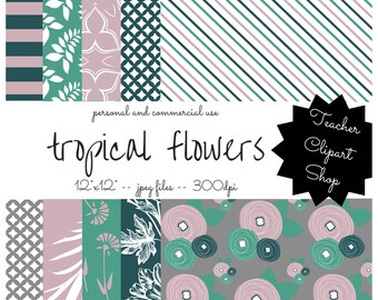 Teal paper flowers | Etsy