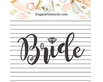 Bride stencils | Etsy