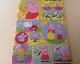 Peppa pig stickers | Etsy