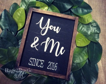 You and me sign | Etsy