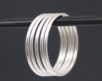 Plain silver ring | Etsy