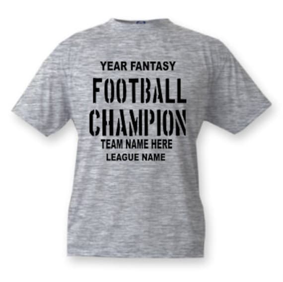 Custom Personalized Fantasy Football Championship T-shirt for