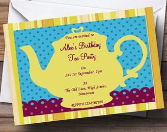 Teapot invitations | Etsy