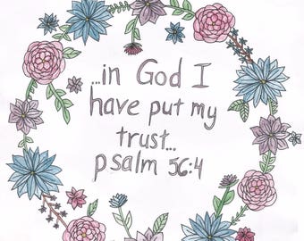 Psalm 56 8 | Etsy