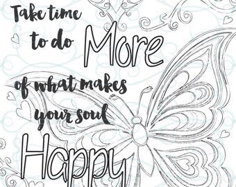 Adult Inspirational Coloring Page printable 13-Take a Chance
