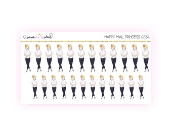 Hand-drawn stickers fit for royalty by paperprincessplans on Etsy