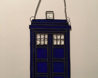 Stained glass tardis | Etsy
