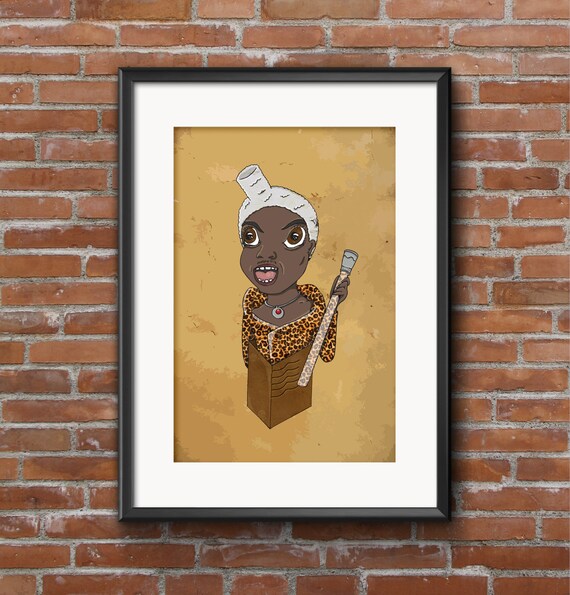 Ruby Rhod / The Fifth Element / A4 / Illustration / Poster/