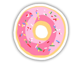 Donut sticker | Etsy