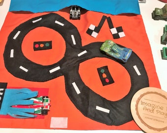 Toy Car Play Mat Car Floor Mat Imagination Toys Race Track