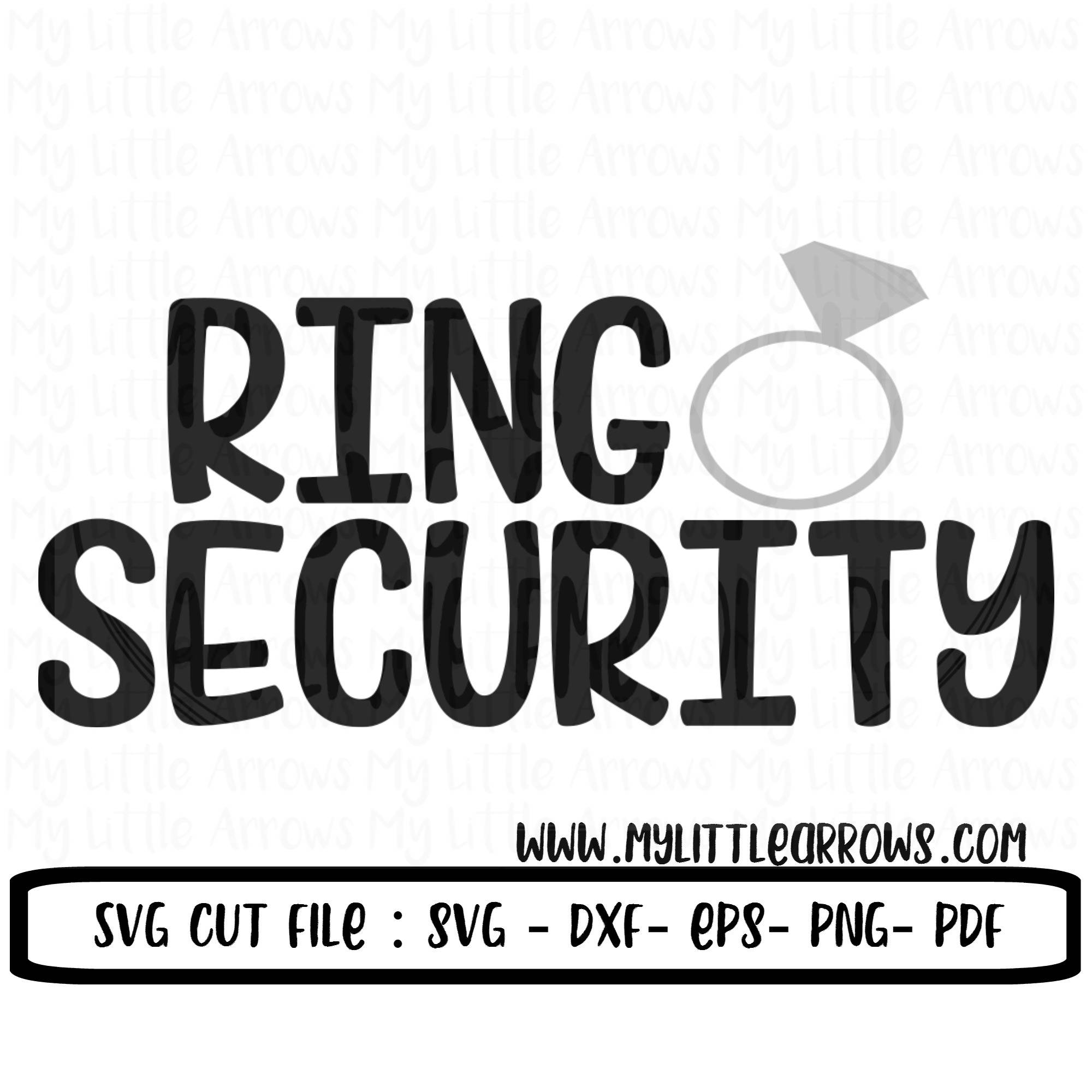 Ring security SVG DXF EPS png Files for Cutting Machines