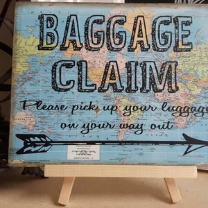 Baggage claim sign | Etsy
