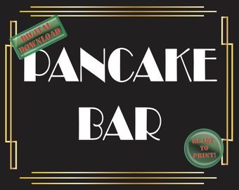 Pancake bar sign | Etsy