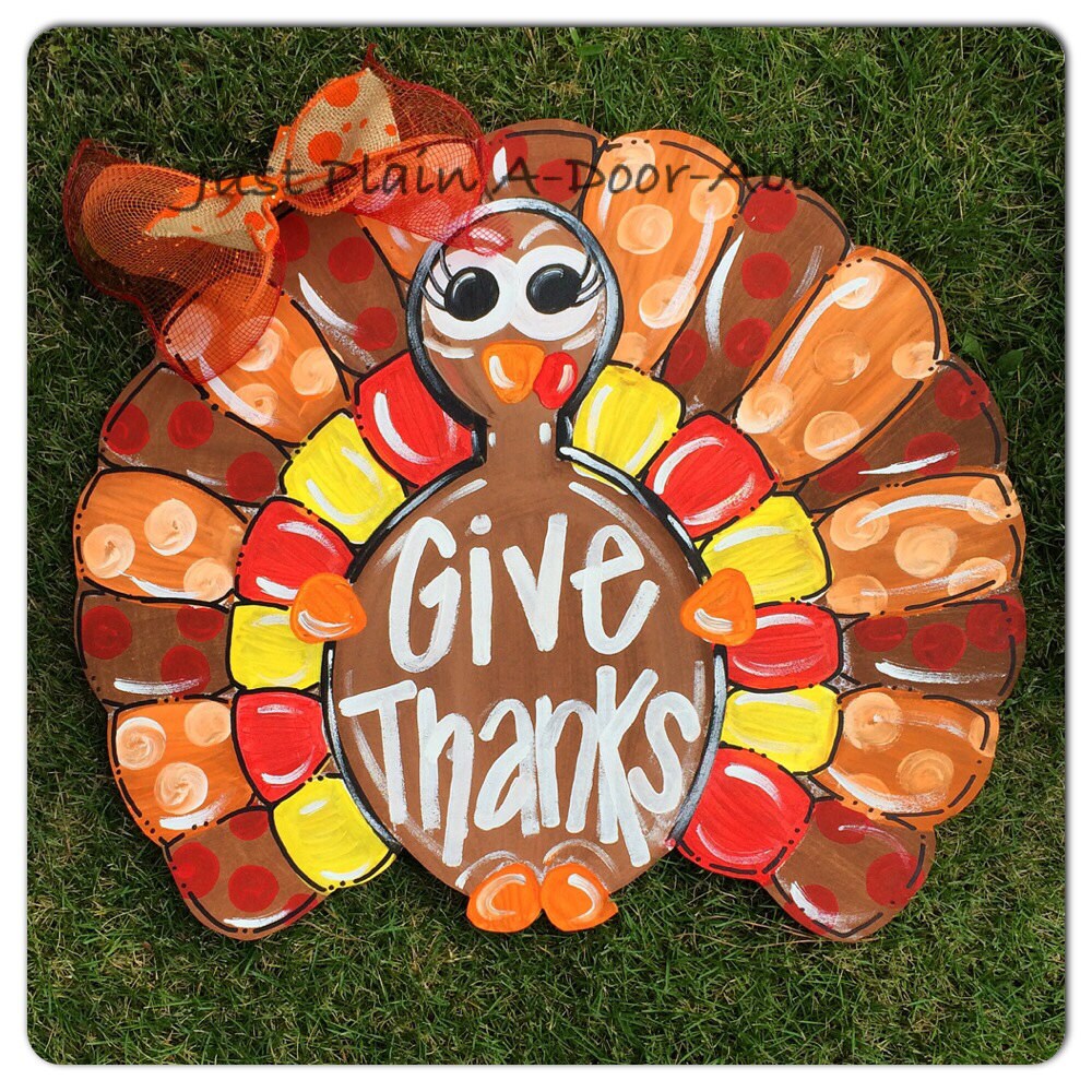 Turkey Door Hanger Thanksgiving Door Hanger Fall Door Hanger
