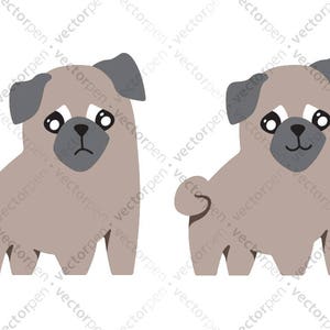 Pug svg | Etsy