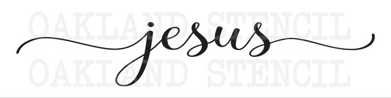 jesus STENCIL 6x24 for Painting Signs