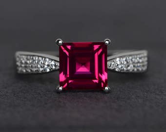 Ruby ring oval cut gemstone ring ruby oval cut ruby ring