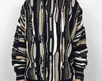 Coogi style sweater | Etsy