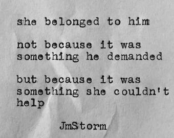 JmStorm Poetry by JmStormquotes on Etsy