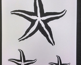 Starfish stencil | Etsy