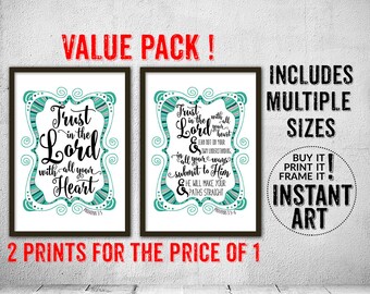 Proverbs 3:5 Plaque Trust In The Lord With All Your Heart