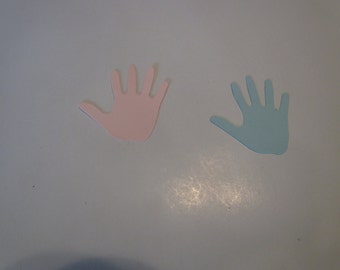 Handprint canvas art | Etsy