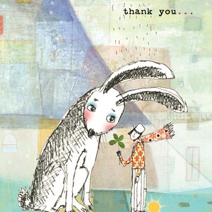 Rabbit thank you | Etsy
