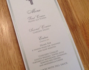 Christening menu | Etsy