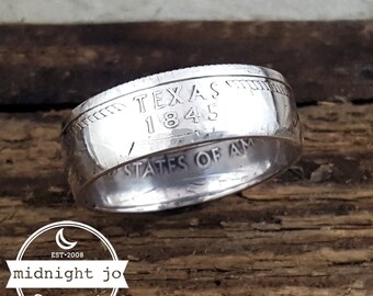 Texas coin ring | Etsy