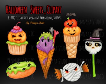 Halloween candy clip art sweets clipart cupcakes cake cakes