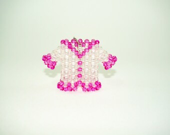Beaded Pig Pig Keychain Beaded Pig Keychain Pink Pig Cute