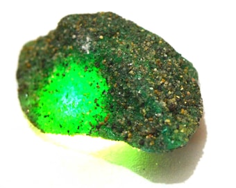 Uncut emerald | Etsy