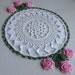 Planted Roses Doily Crochet Patern Instant download