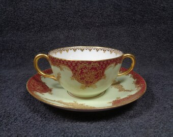 Double handle teacup | Etsy