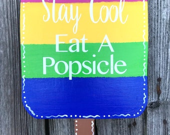 Popsicle sign | Etsy