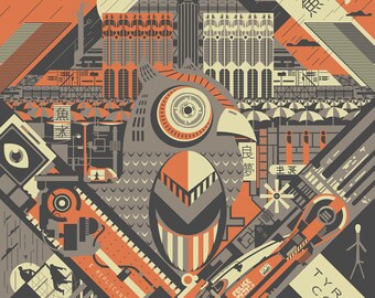 Blade runner pixel art Poster