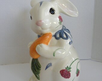 Rabbit cookie jar | Etsy