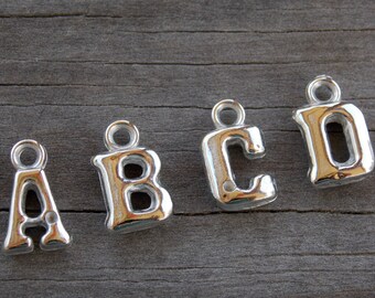 Alphabet charms | Etsy