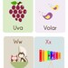 SPANISH ABC flash cards PDF file printable kids game