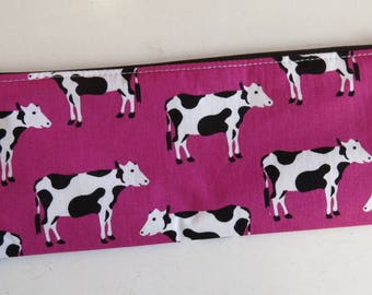 Cow pencil case | Etsy