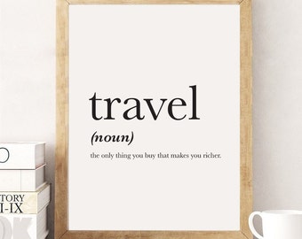 Travel quote | Etsy