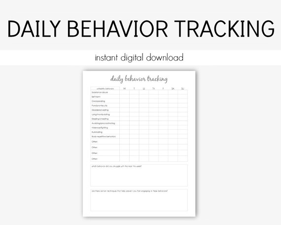 Daily Behavior Tracking: Mental Health Depression Anxiety