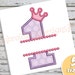 Number 1 Split Applique Design 5 sizes Machine Embroidery