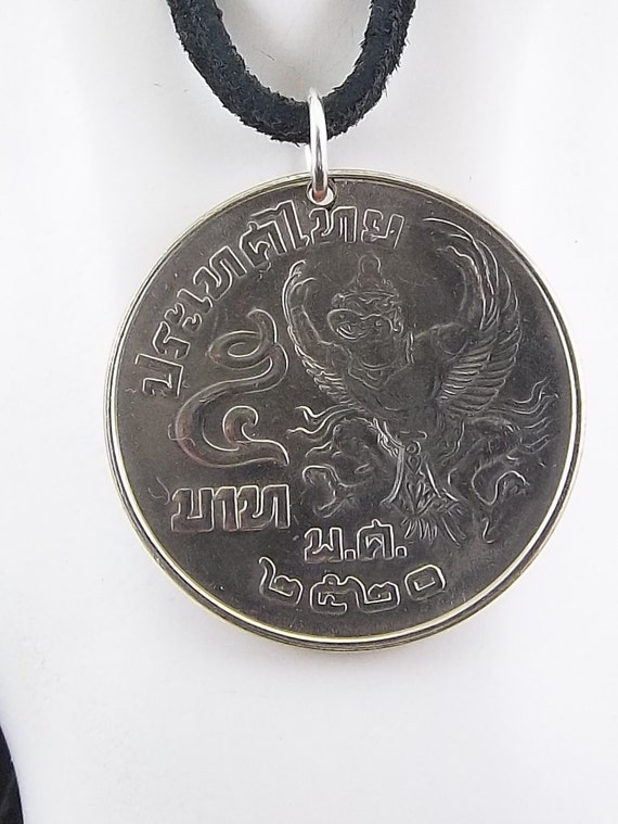 Thailand Coin Necklace Mens Necklace Womens Necklace Coin