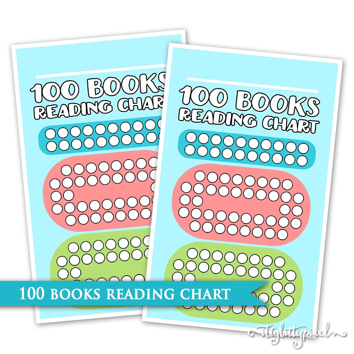 100 Picture Book Reading Chart Literacy Encouragement Tool