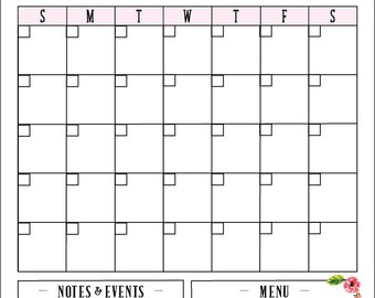 Flower calendar | Etsy