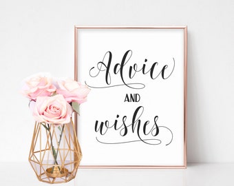 DIY Advice for the Bride & Groom Printable Cards for a shower
