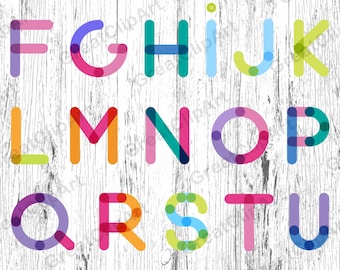 Rainbow letters | Etsy